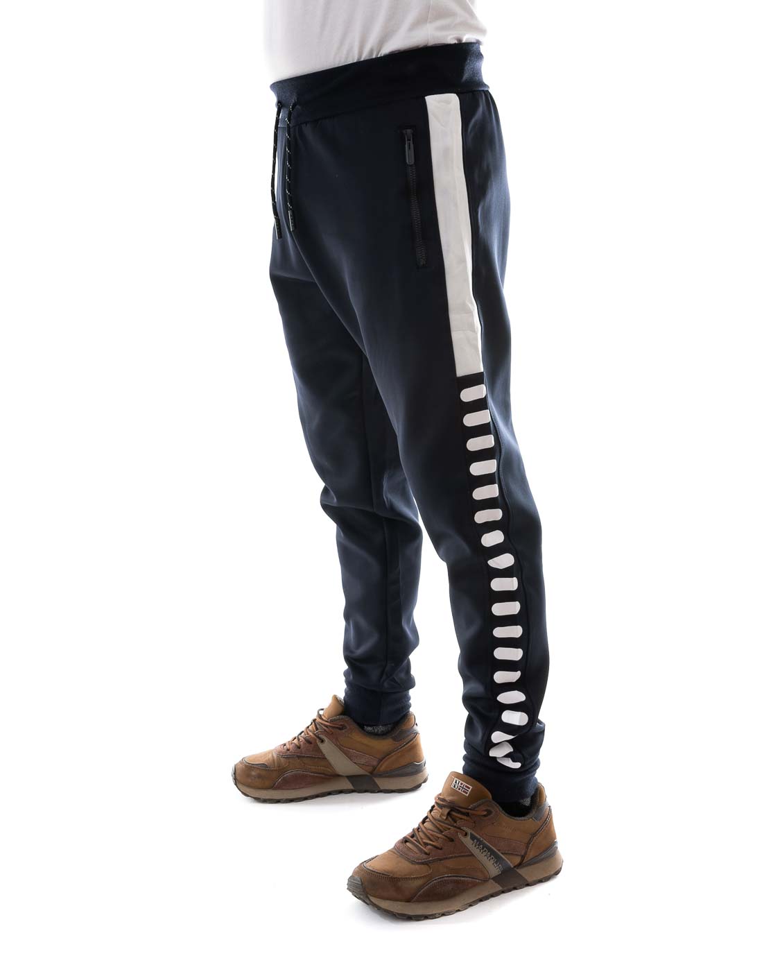 pánské tepláky, s kapsami na zip, moderní, elastický pás, po stranách ...