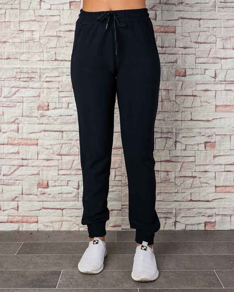 Jednobarevné zateplené dámské tepláky, s kapsami, teplé, pohodlné ...